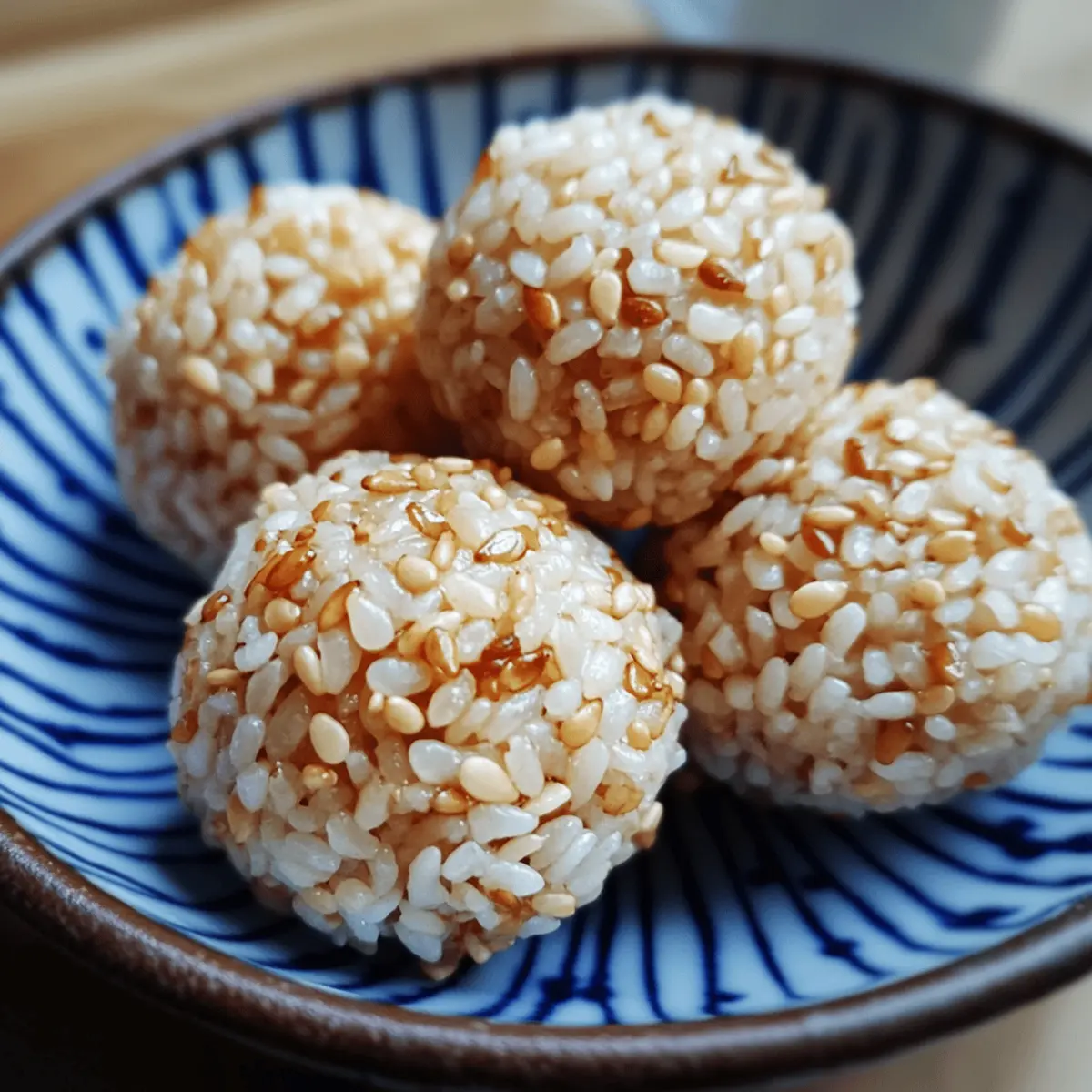 Easy Delicious Sesame Rice Balls with a Crispy Twist
