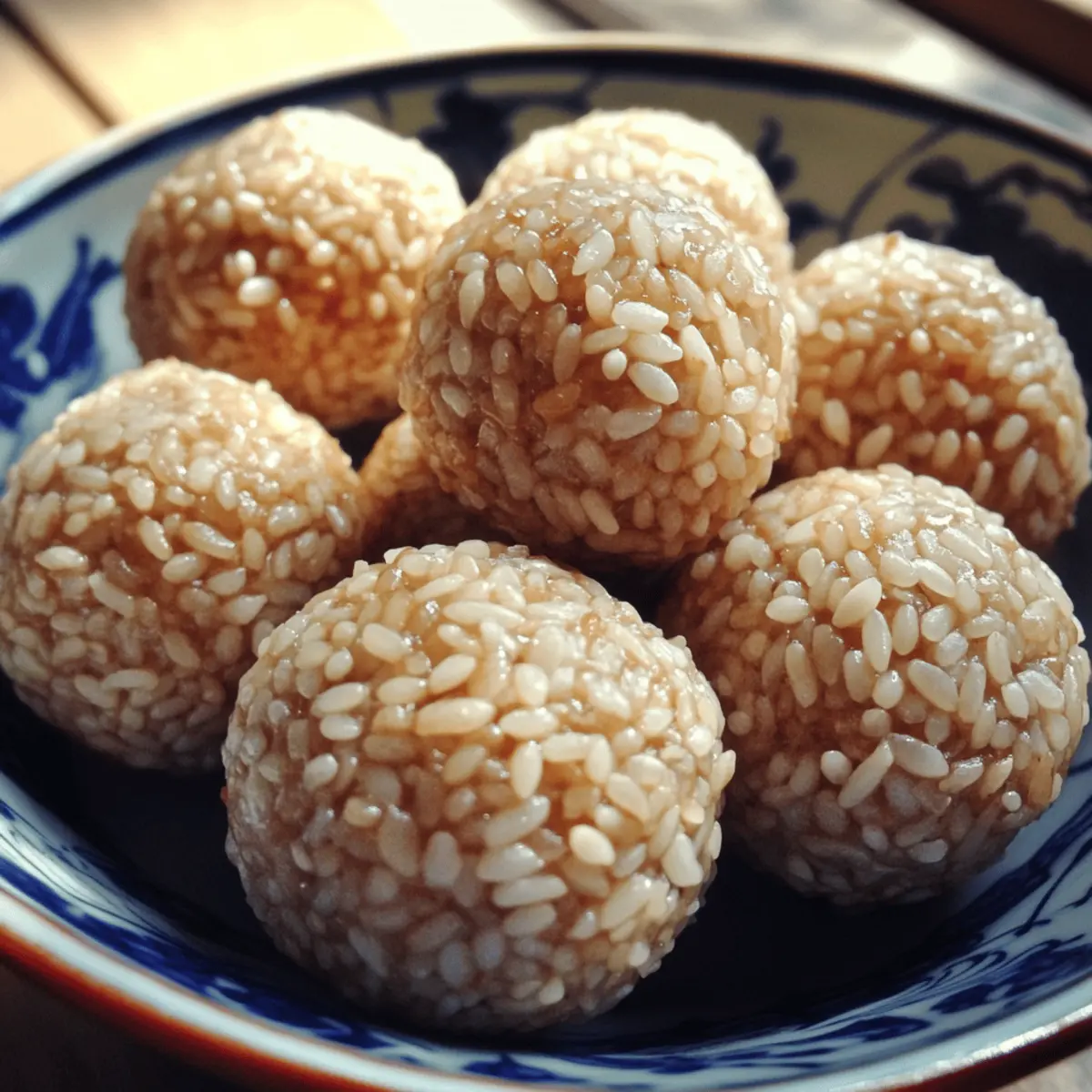 Easy Delicious Sesame Rice Balls with a Crispy Twist