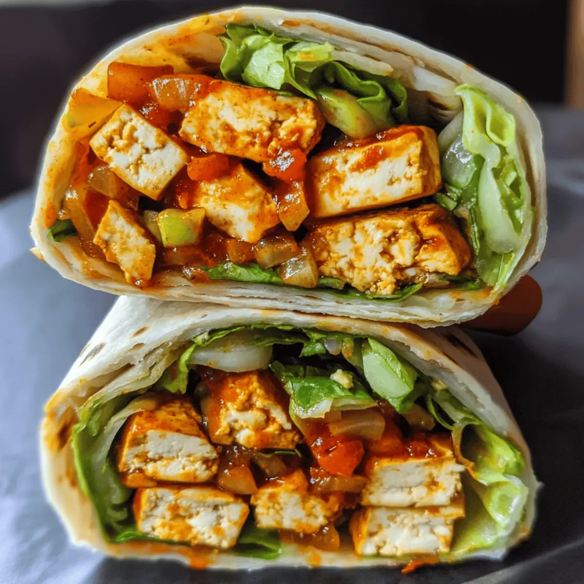 Irresistible Crispy Spicy Tofu Wraps Recipe