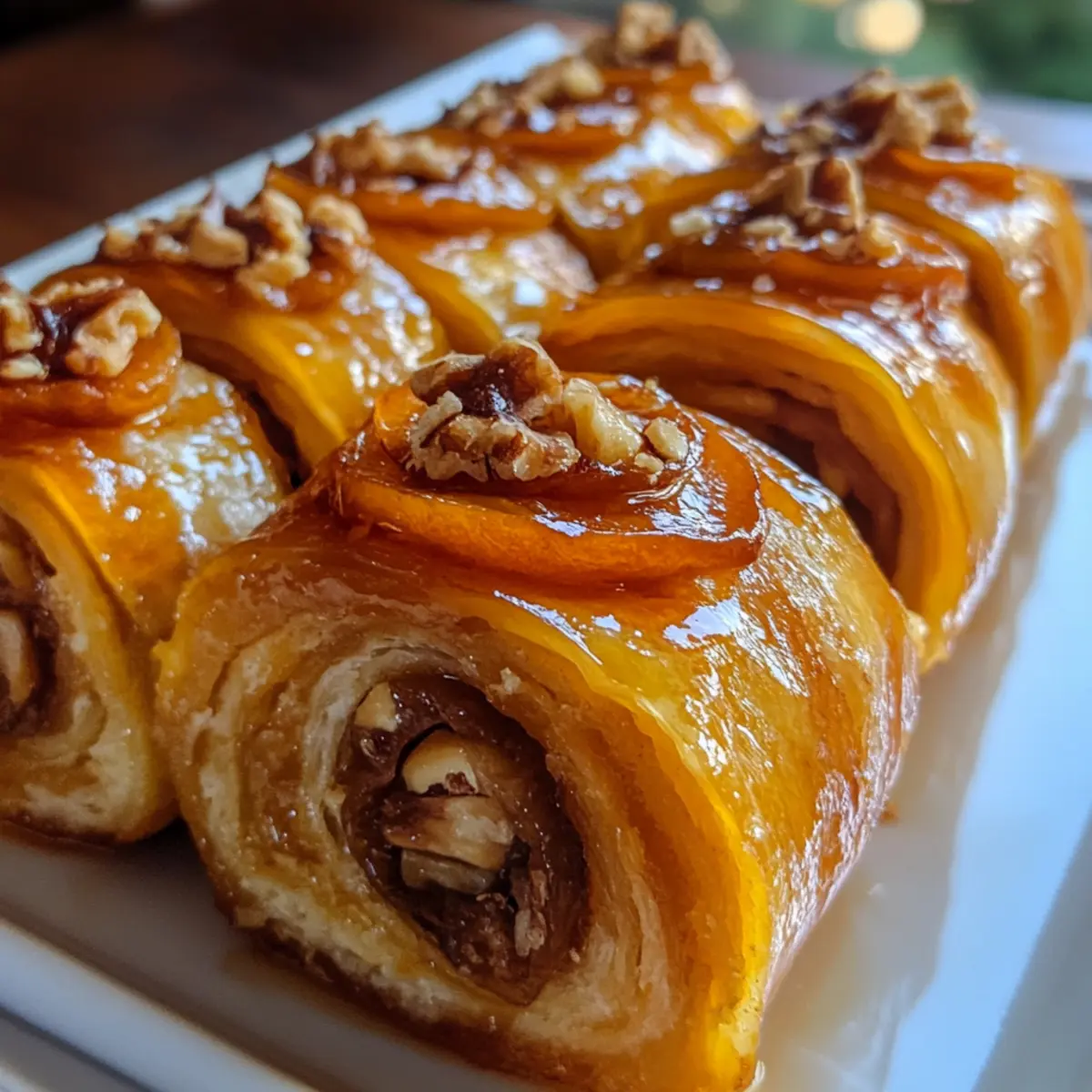 Easy Delicious Chewy Dried Persimmon Rolls with Walnuts recipe